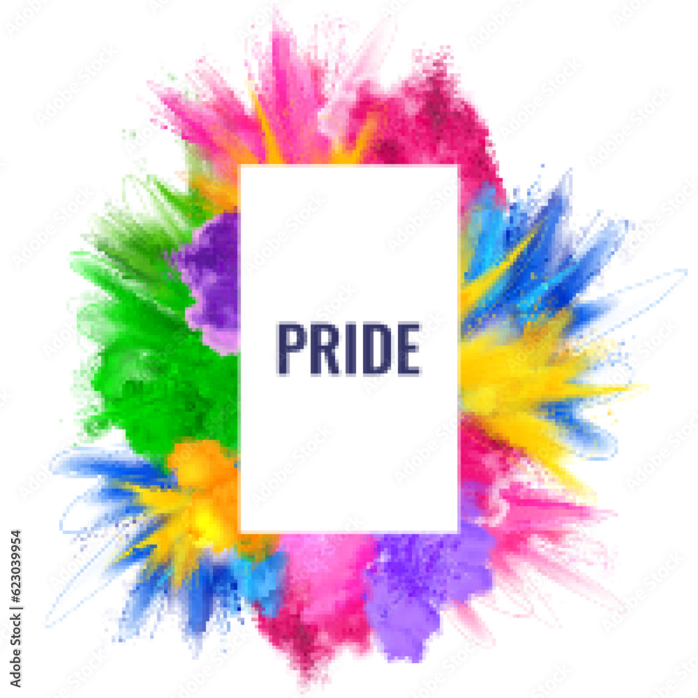 Rainbow colored background showing LGBT support for Lesbian, Gay ...