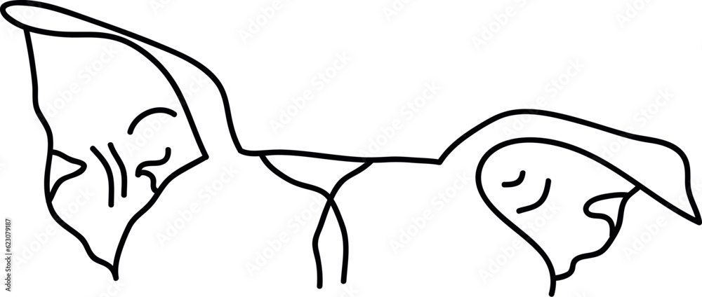 Vector de Stock Dog Ear SVG Cut File for Cricut and Silhouette, EPS ...