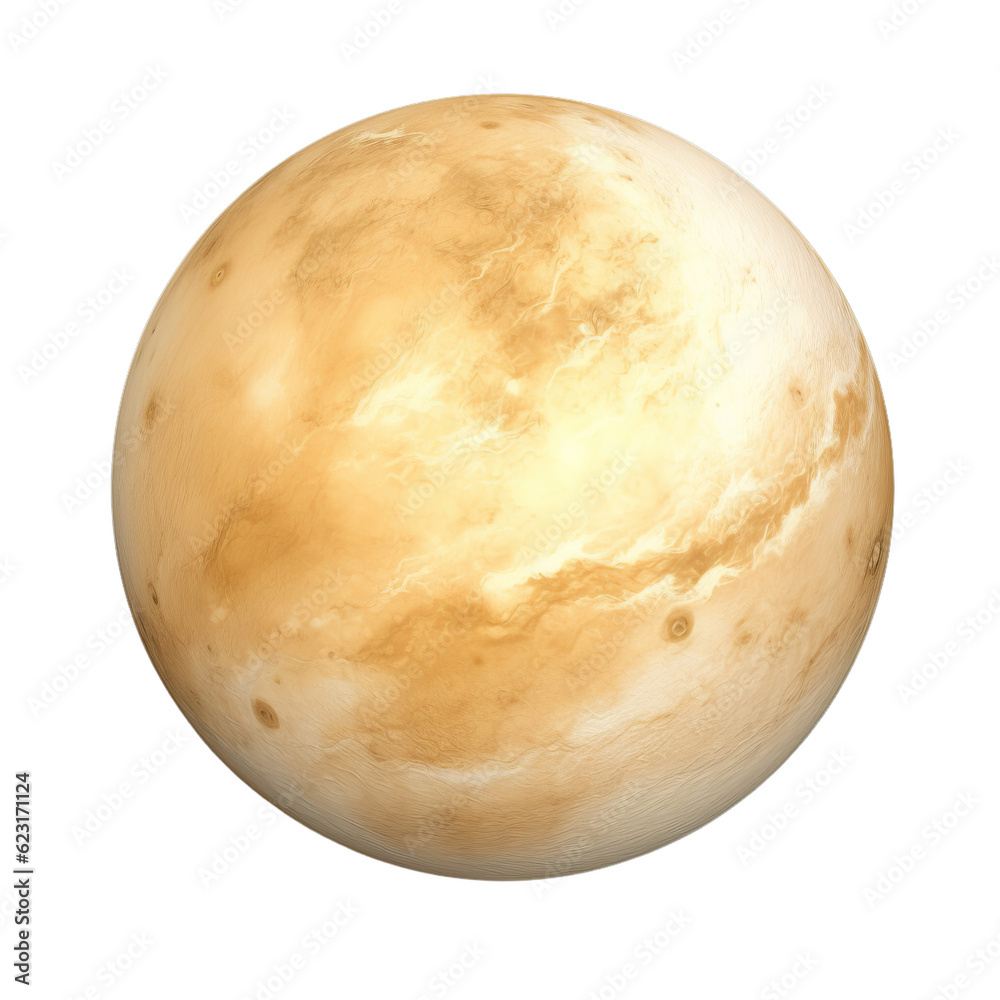 Venus planet isolated on transparent background cutout. High resolution ...
