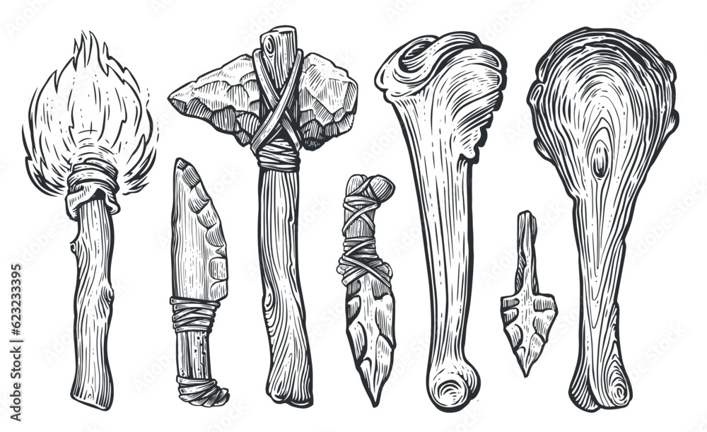 ancient tools drawing