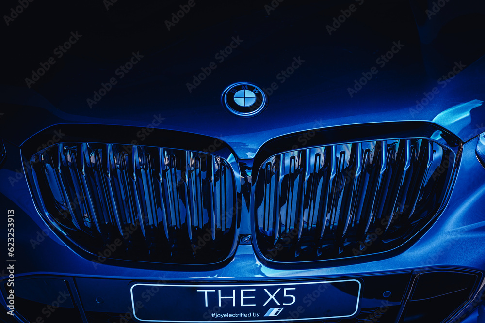 Lima, Peru; November 24, 2022: BMW Electric cars model iX, X5 and x3 ...