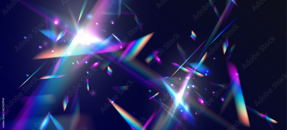 Transparent refraction elements. Close sun burst, sun glare for screen ...