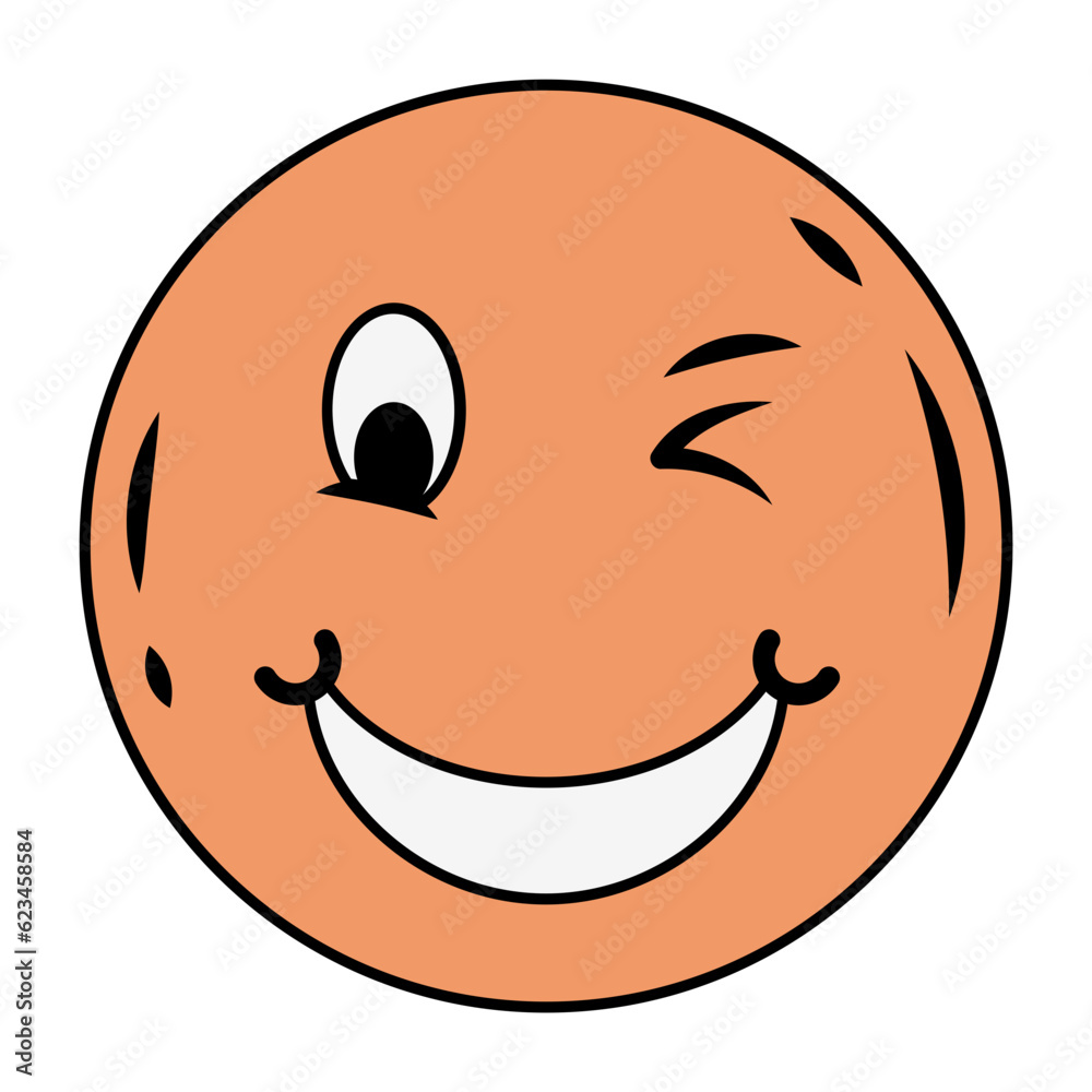 Winky Head outline vector color design, Housekeeping symbol, Office ...