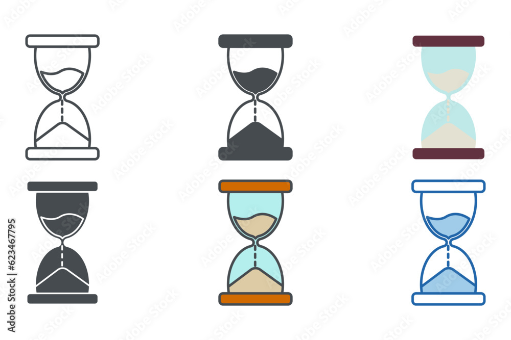 Hourglass Icon symbol template for graphic and web design collection ...