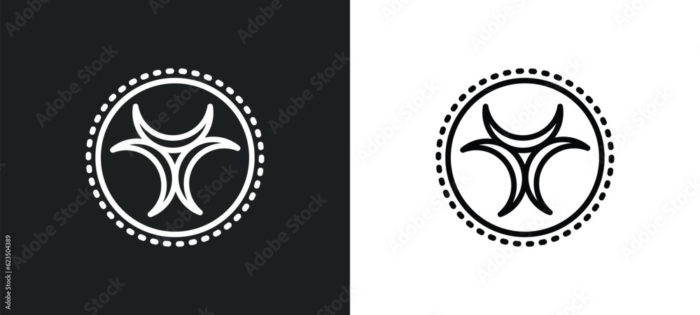 toxic waste icon isolated in white and black colors. toxic waste ...