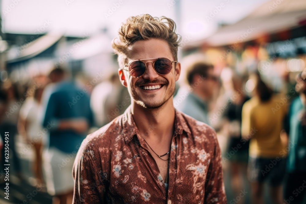 Lifestyle portrait photography of a happy boy in his 30s wearing a ...