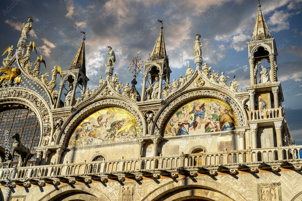 Patriarchal Cathedral Basilica St. (Saint) Mark’s Basilica on Piazza ...
