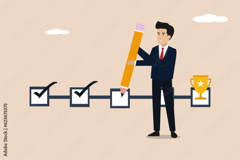 Project tracking, goal tracker, task completion or checklist to remind ...
