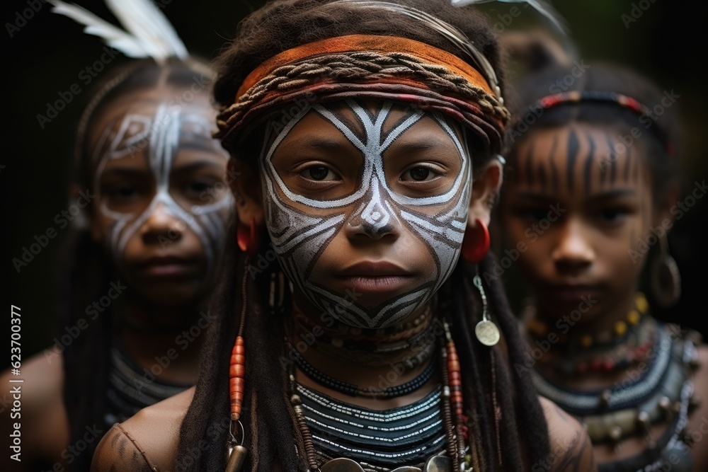 ANCIENT TRIBES IN INDONESIA YOUW VILLAGE, ATSY DISTRICT, ASMAT REGION ...