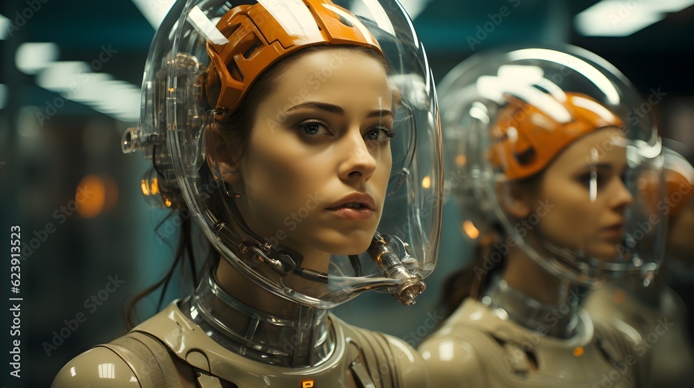 Immagini del Domani: Robot Umanoidi e Intelligenza Artificiale Stock ...