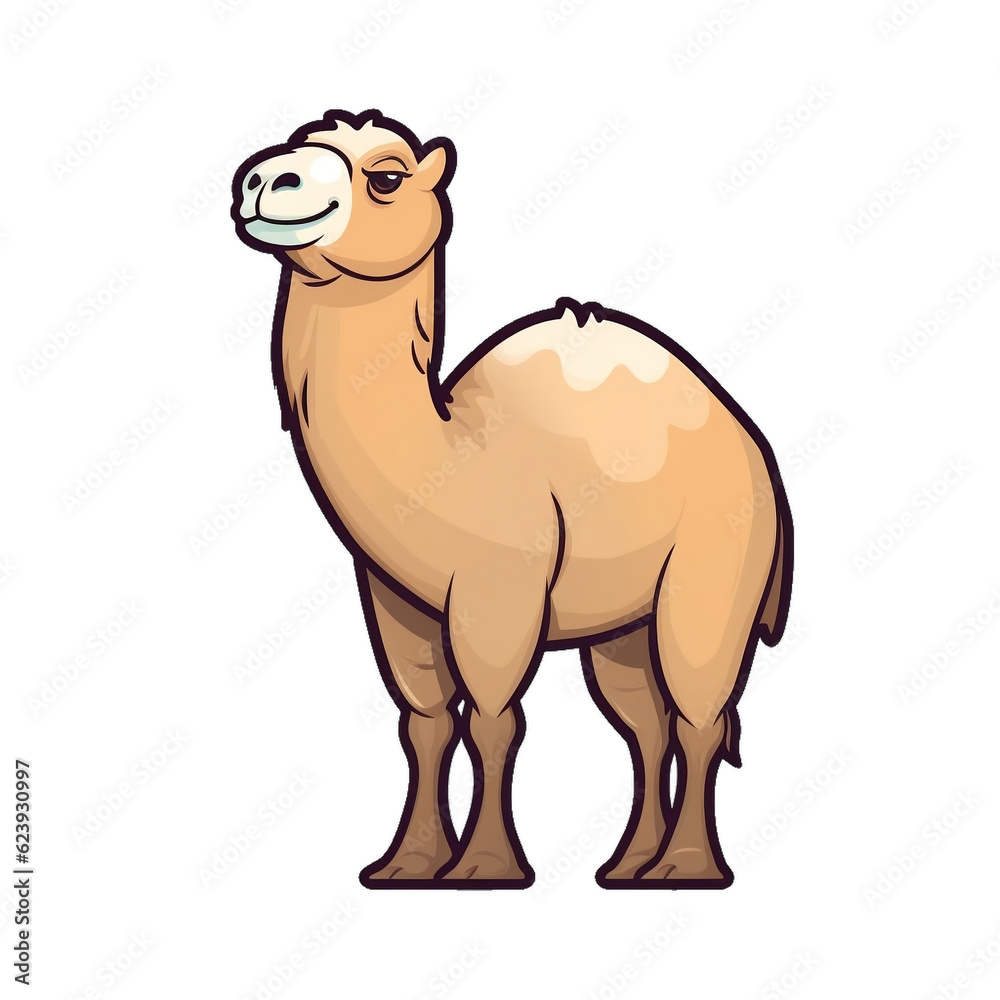 Cute camel cartoon illustration Stock Illustration | Adobe Stock