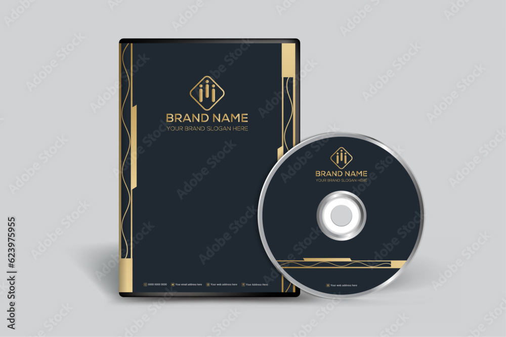 Professional DVD cover mockup Stock Vector | Adobe Stock