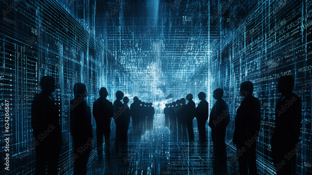 Hacker typing computer. Concept of cybercrime. Cyberattack. Dark web. ai generated Stock ...