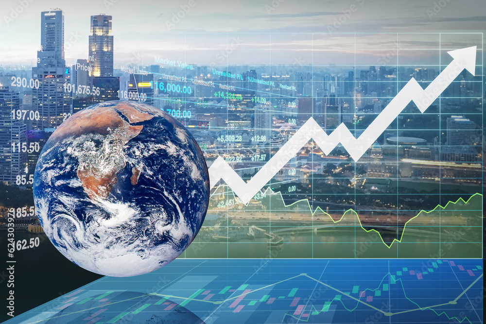 Globolization and International investment show Economics growth index ...