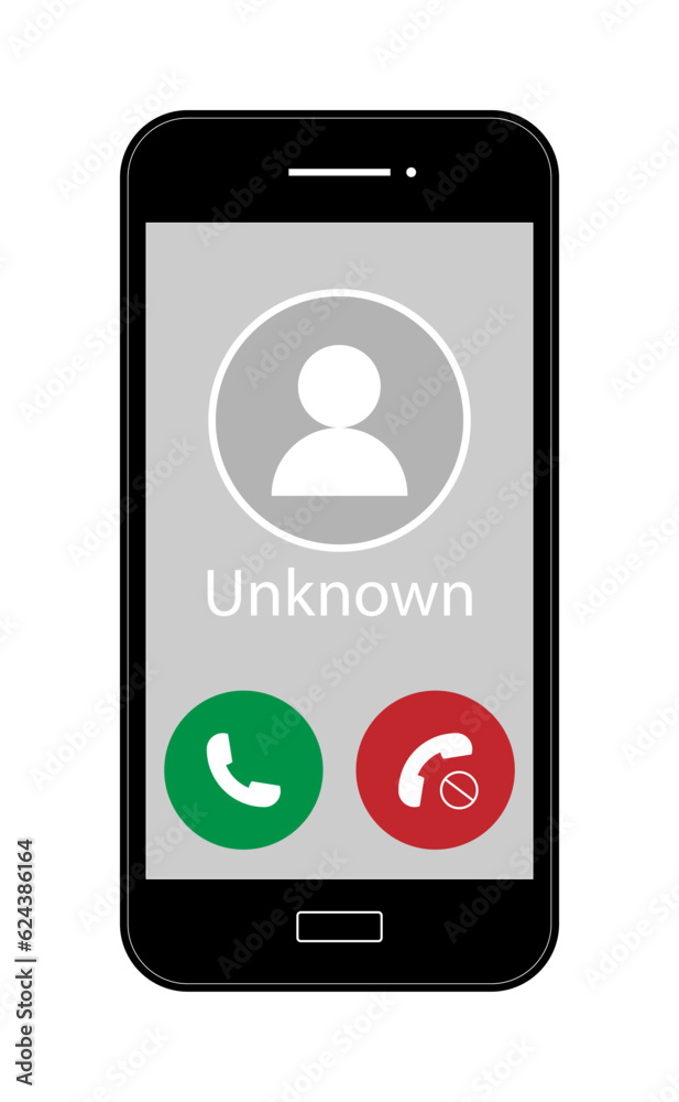 Interface, accept button, decline button, incoming call, call screen template, smartphone, phone ...
