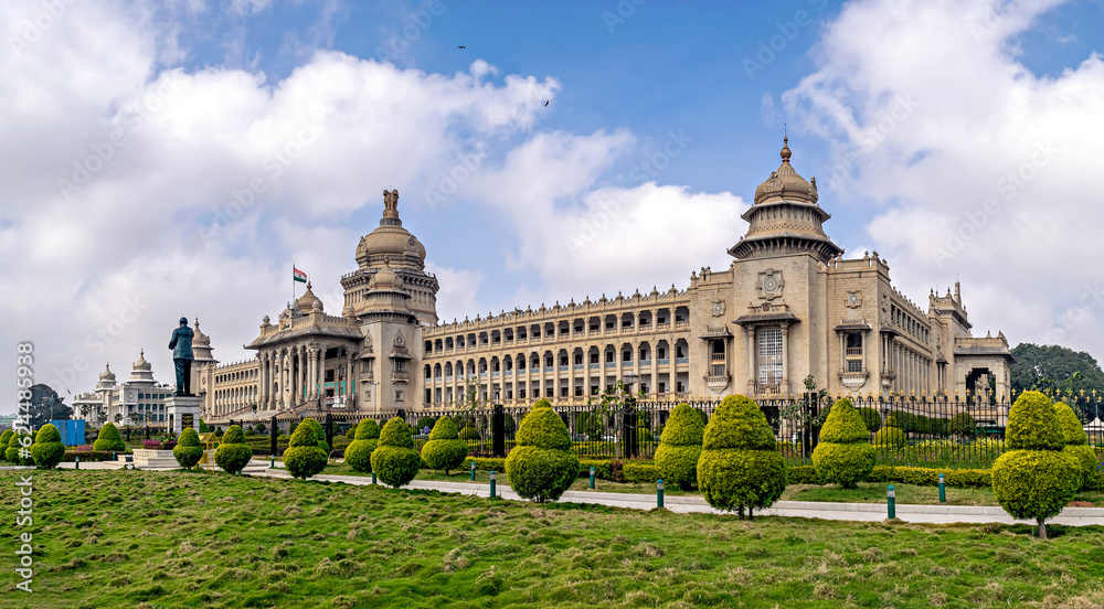 Largest legislative building in India - Vidhan Soudha , Bangalore with ...