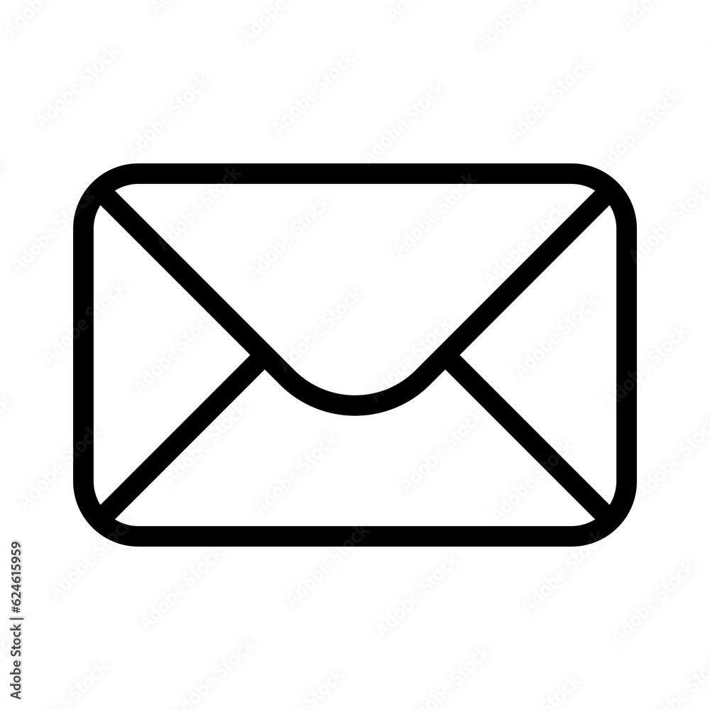 Envelope icon, Email Icon, Inbox Icon Black and White On Transparent ... Envelope icon, Email Icon, Inbox Icon Black and White On Transparent ...