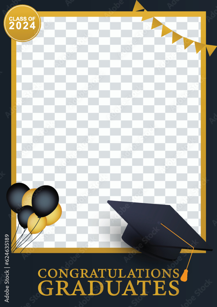 Graduation frame. Graduation party photo booth props. Frame with cap ...