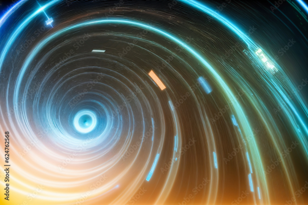 dark blue color Light Abstract Technology background for computer ...
