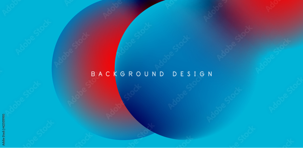 Colorful circle abstract background. Template for wallpaper, banner ...