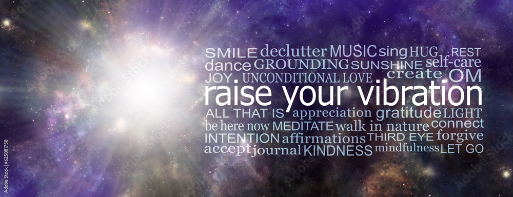 Healing Words to Inspire You and Raise Your Vibration Cosmic Light Wall ...