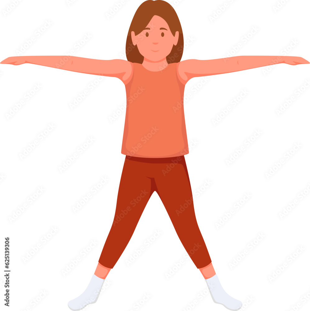 star yoga pose asana Stock Vector | Adobe Stock