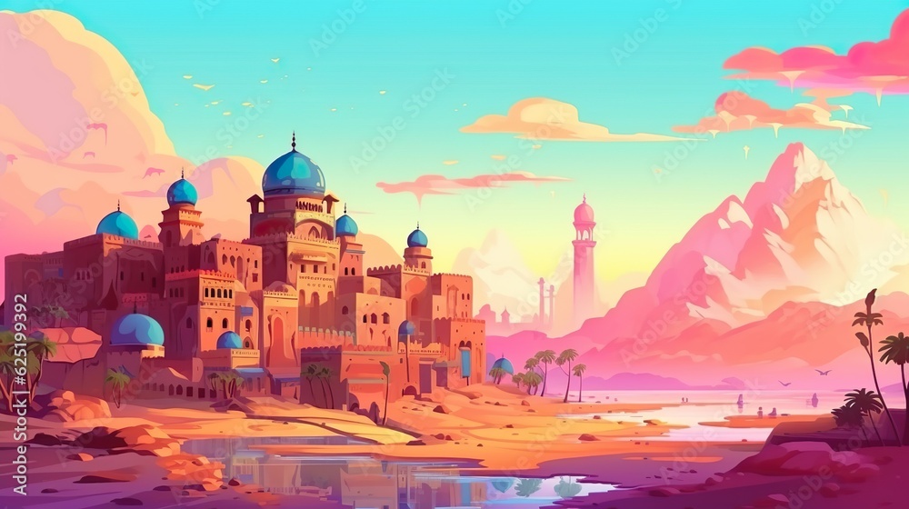 Abstract background rise of Islam. Designing of a captivating banner ...