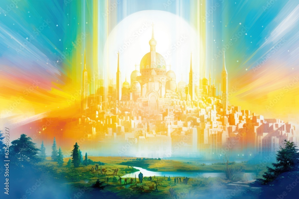 Illustration of the Bride of Jesus Christ the New Jerusalem the ...