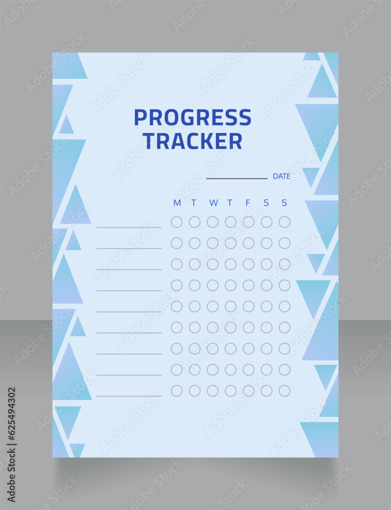 Losing weight progress tracker worksheet design template. Printable ...
