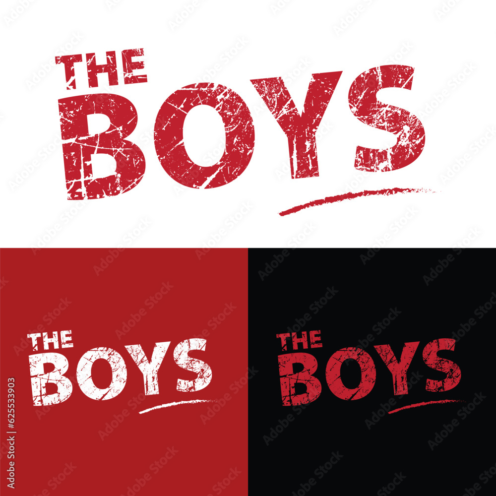 The Boys Meme, The Boys writtern meme, sticker label, isolated vector ...
