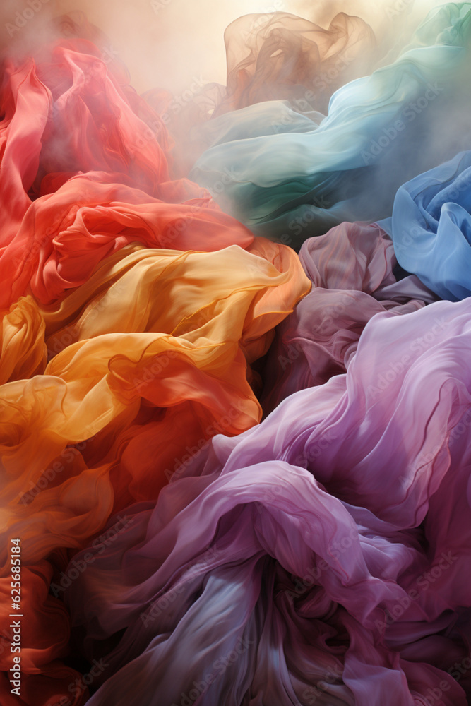 visualizing the dynamism of life through color patterns, creating an ...