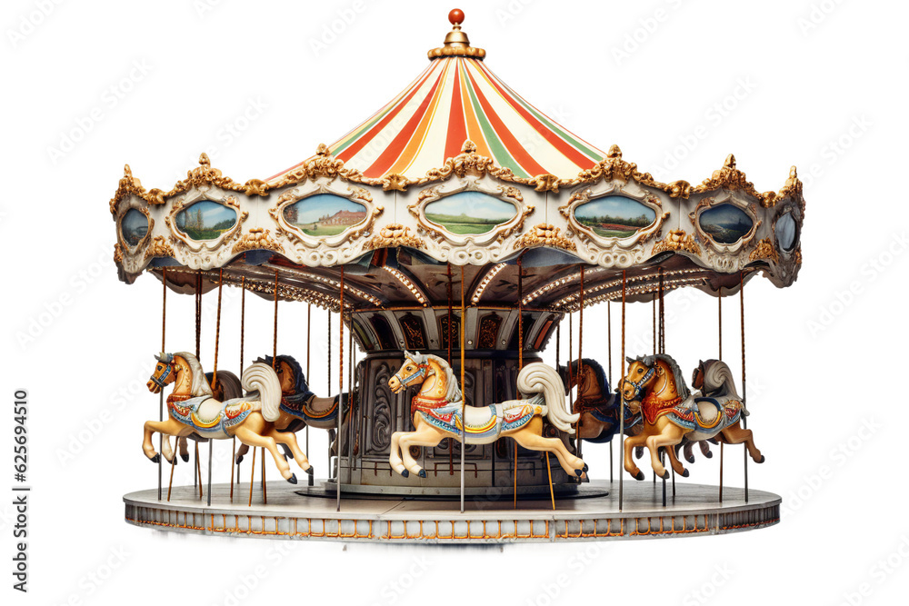 Carousel. isolated object, transparent background Stock Illustration ...