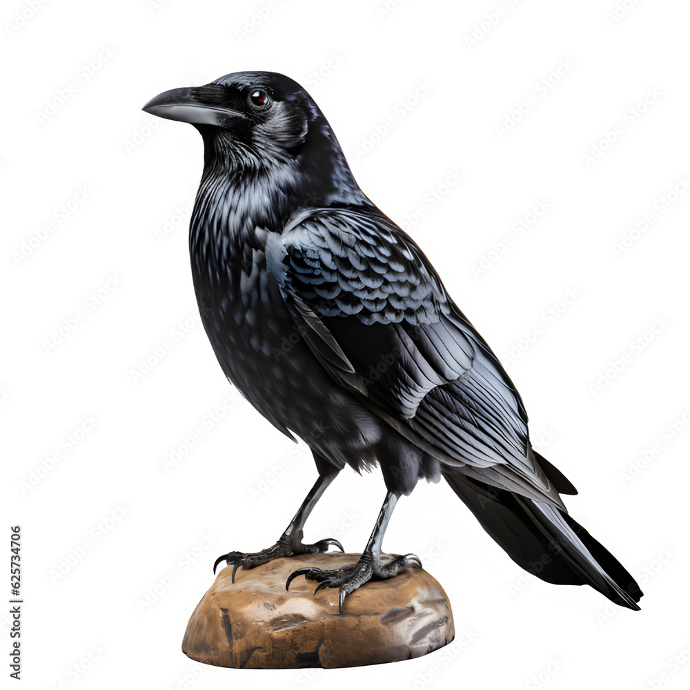 Ilustración de Stock crow isolated on transparent background ,black ...