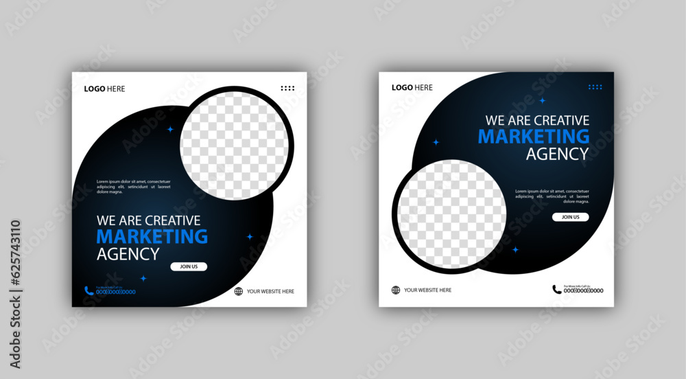Corporate and digital business marketing promotion post design or ...