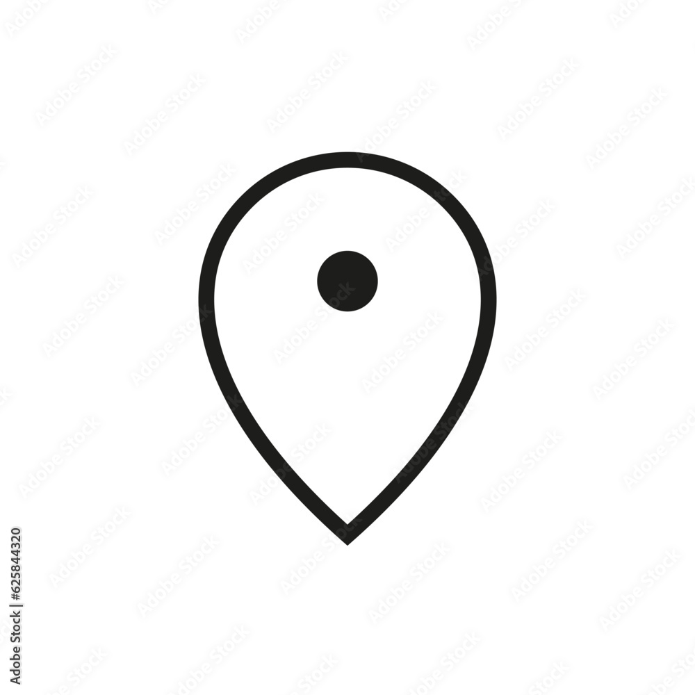 Location mark place icon vector illustration. Landmark concept. Pin ...