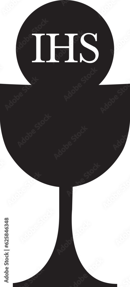 Chalice christian symbol first communion vector laser cut ihs Stock ...