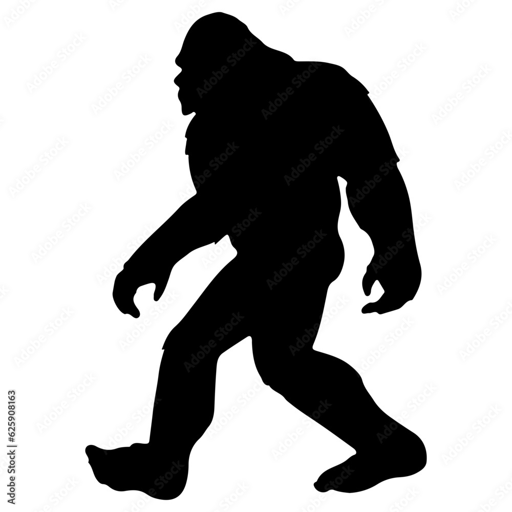Bigfoot svg, Bigfoot silhouette, sasquatch svg, big foot svg, yeti ...