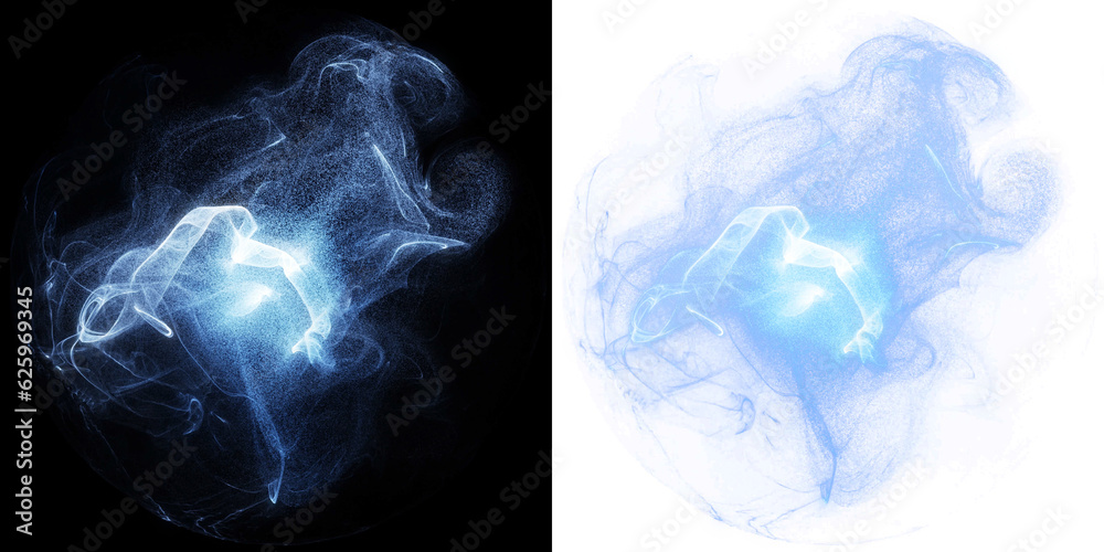Magic blue smoke, isolated PNG for overlay. magic blue smoke overlay ...