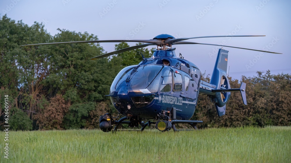 Airbus Helikopter Bundespolizei Stock Photo | Adobe Stock