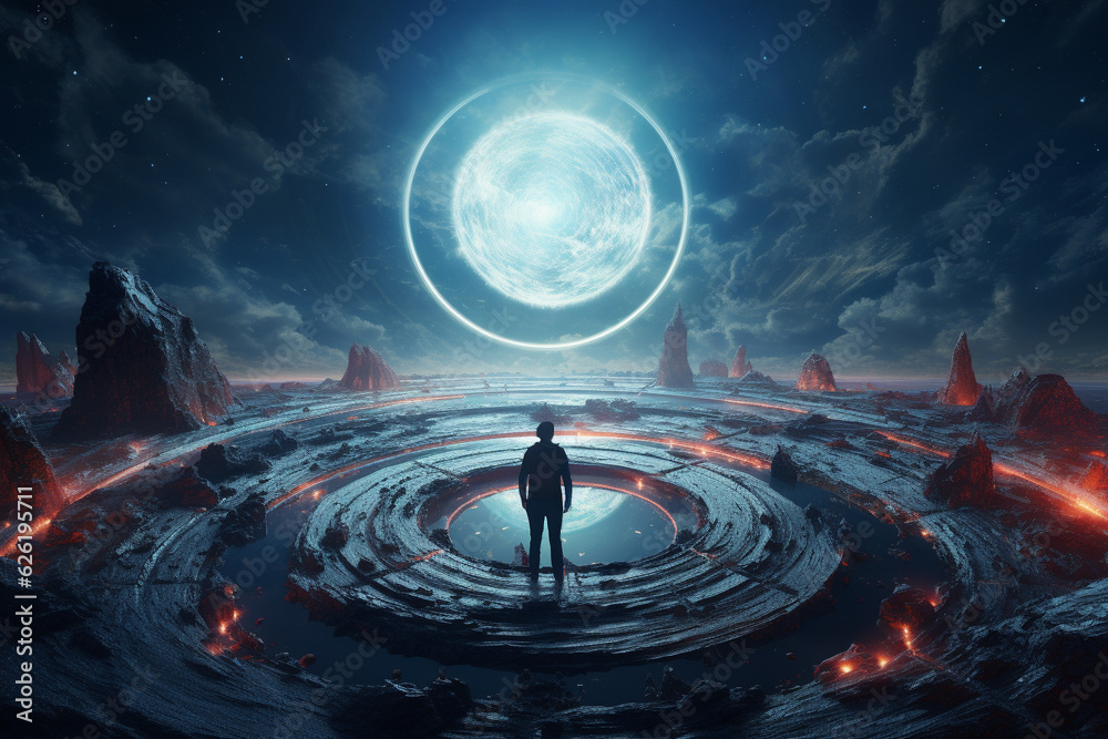 Parallel universes from other dimensions, unveiling futuristic worlds ...