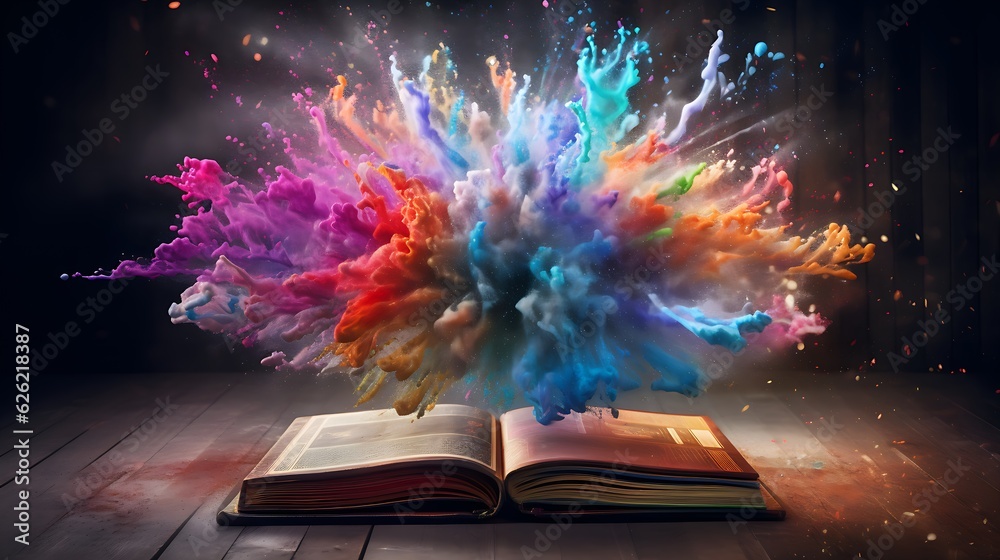 Ilustrace Explosive Mindscapes - Concept Art of Human Brain Bursting ...