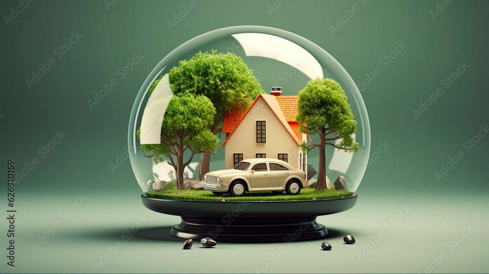 Protect Your Home And Auto: A Conceptual Image for Life and Liability ...