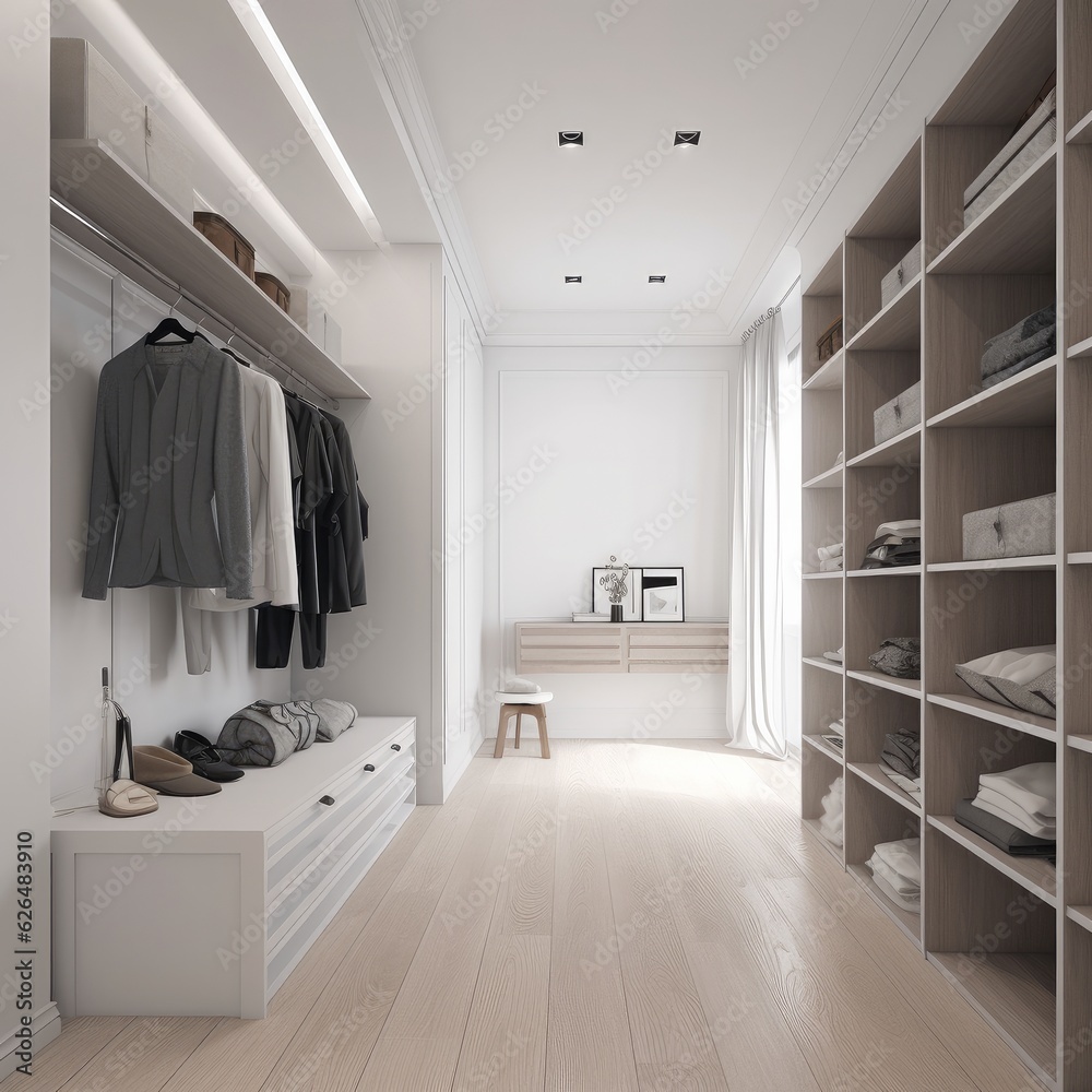 Modern design Dressing Room With Walk In Closet home interior design ...