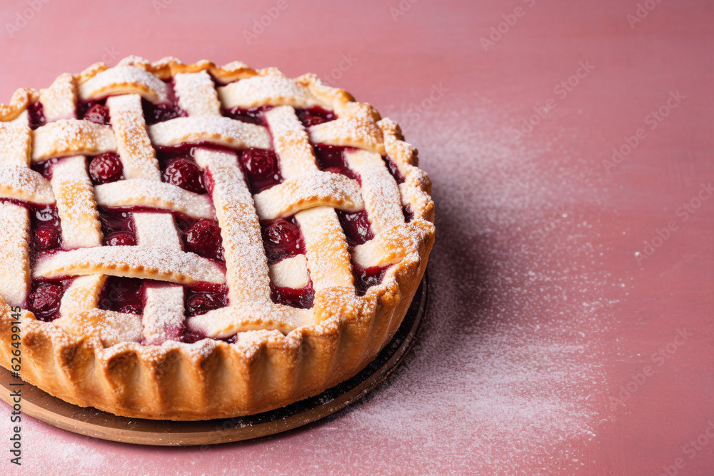 Pie called 'Linzer Torte', a traditional Austrian shortcake pastry ...