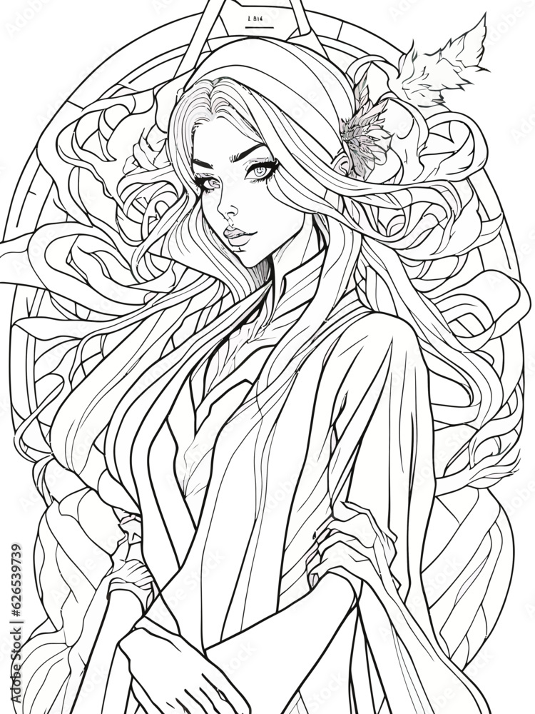 Temporal Adventures Await: Printable Time Travel Coloring Page Stock ...