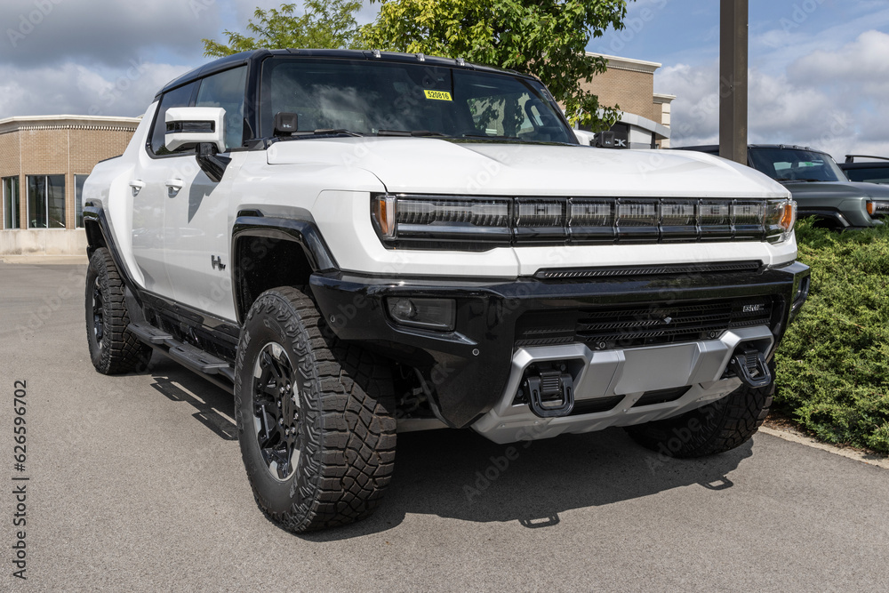 GMC Hummer EV Electric Vehicle Pickup Truck display. GMC offers the ...