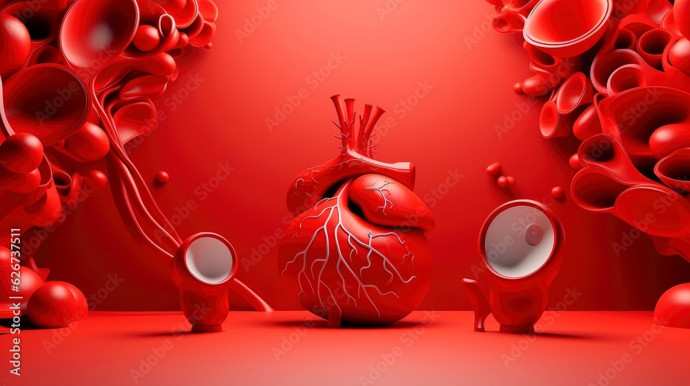 3D illustration of the human organ systems, Human internal organs ...
