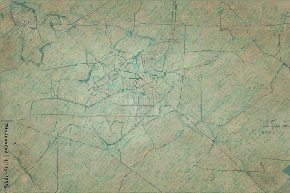 City maps, vintage vector background imitation of settlement, world map ...