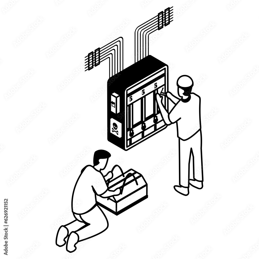 Main Distribution Board Control the power failure from the building ...