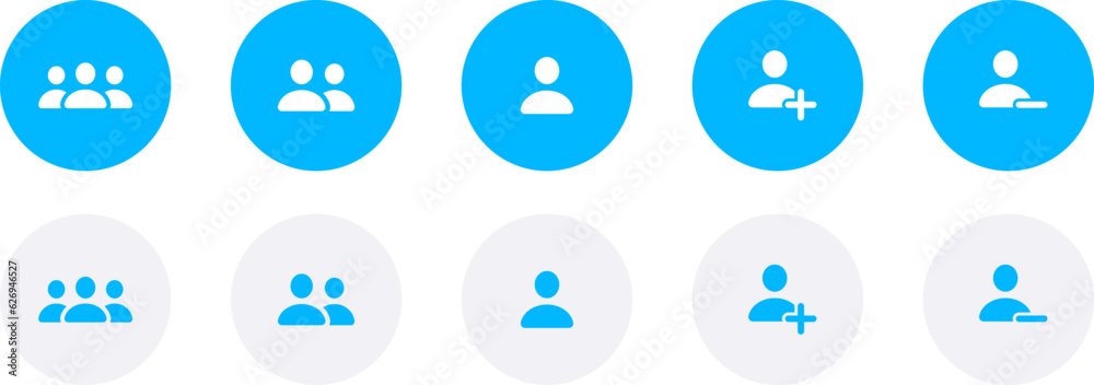 People group icon set, User profile icon, Add new user icon vector male ...